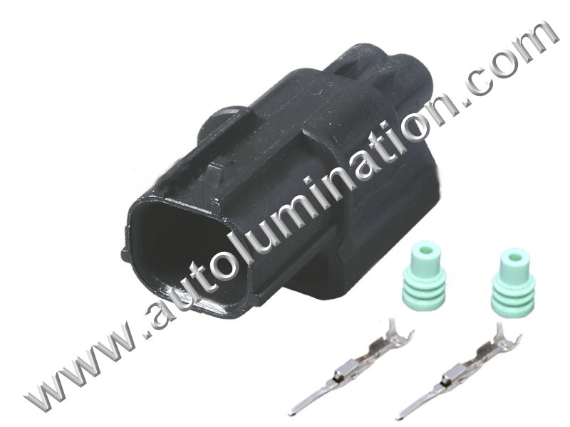 Male Connector Kit Plug Socket 2Pin E52B2 Turn Signal - Front Rear Turn ...